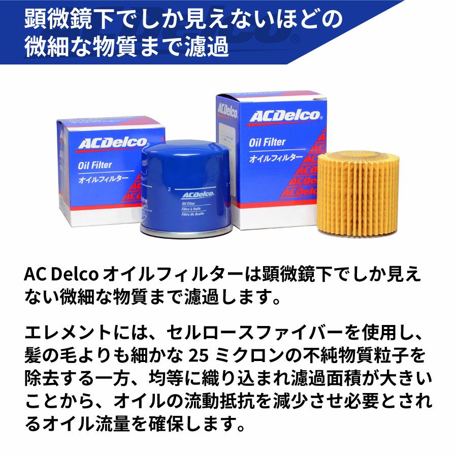 ACデルコ オイルフィルター PF316J | 純正品番 04152-31090 04152-31090-79 04152-31110-79 ...